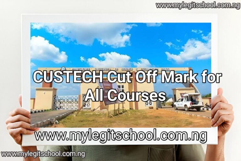 Approved CUSTECH Cut Off Mark for All Courses 2025/2026 is Out - My ...