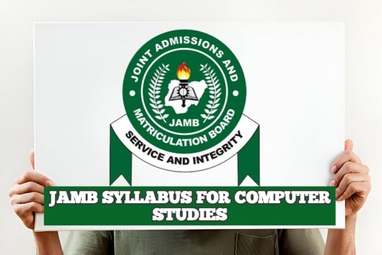 Newly Approved JAMB Syllabus For Computer Studies 2025/2026 - My Legit ...